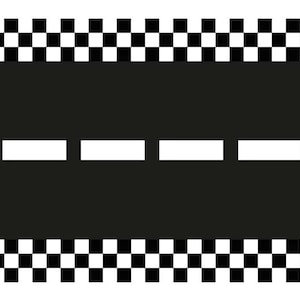 Extra Long Race Track Table Runner, Racing Table Runner, Party ...