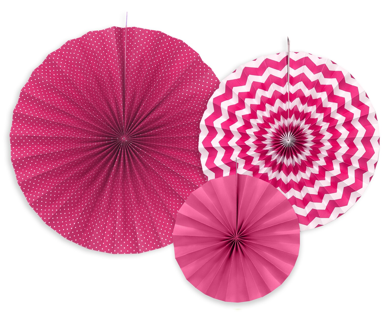 Elegant Hanging Paper Fans Pastel Pink 3 in Each Pack - Etsy UK