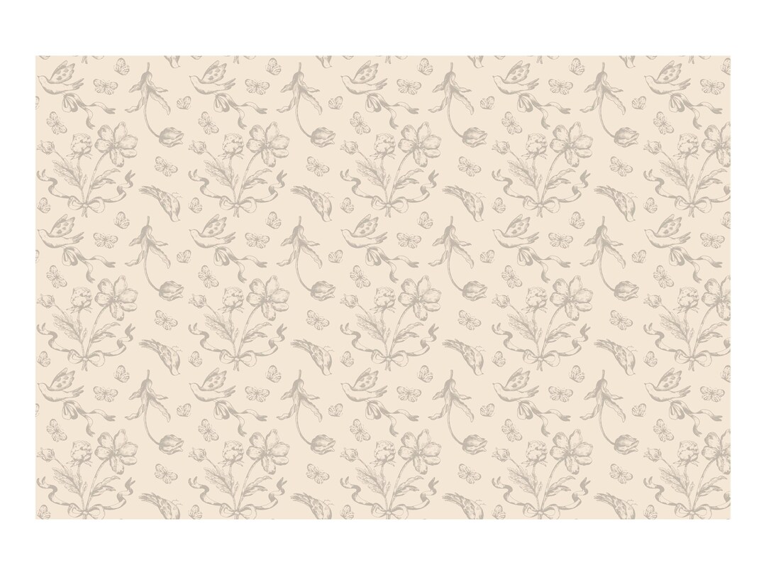 Stunning Disposable Floral Table Cover, 180x120cm, Cream Vintage Table ...