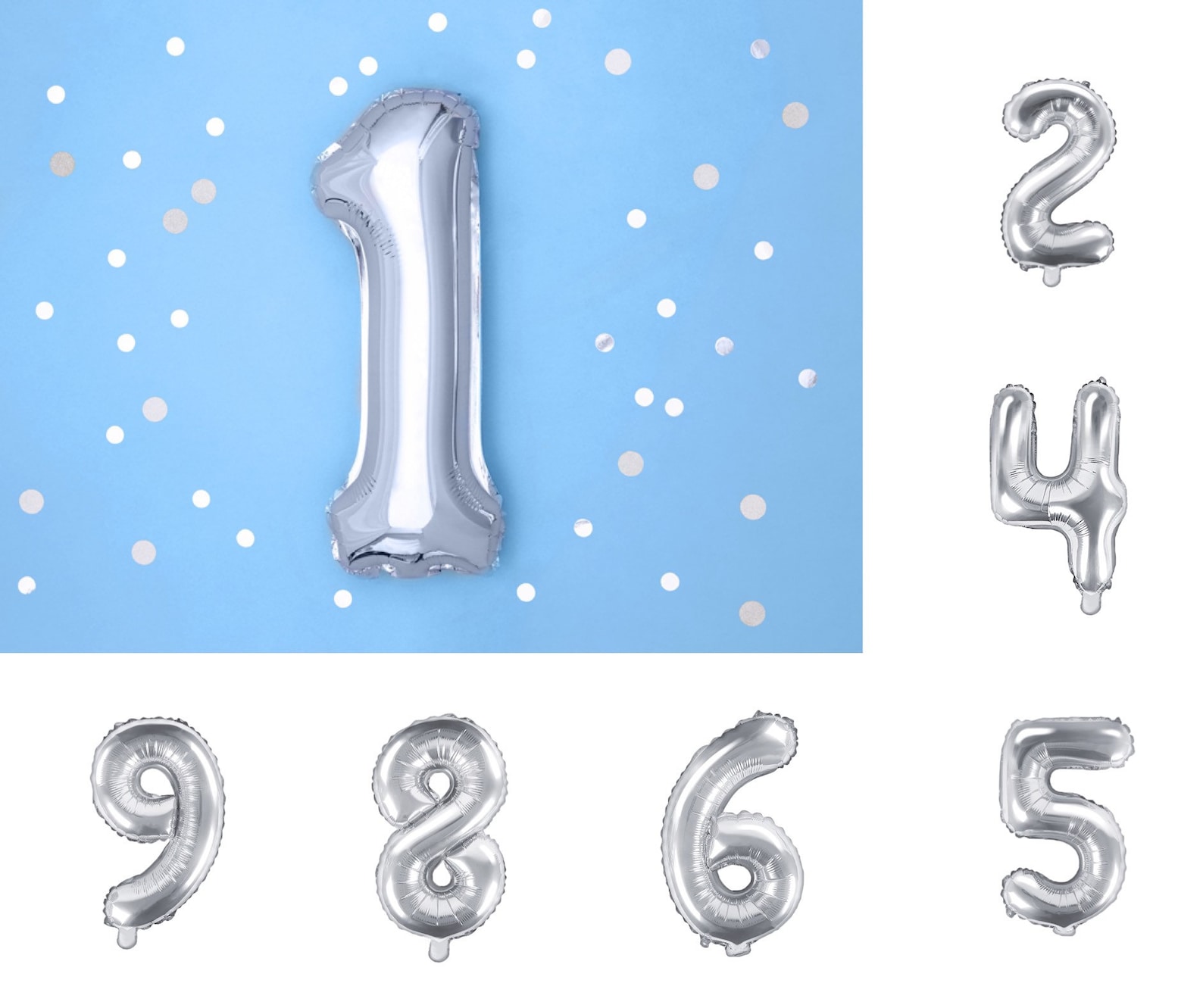 14 Silver Number Balloon Number Balloons Silver - Etsy UK