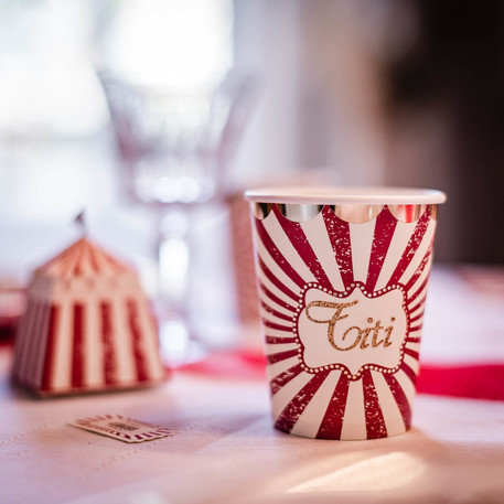 8 Fun Circus Cups With Gold Foiling Vintage Circus Cups - Etsy UK