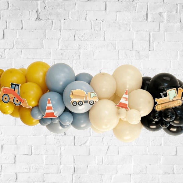 Construction Balloon Garland - Etsy