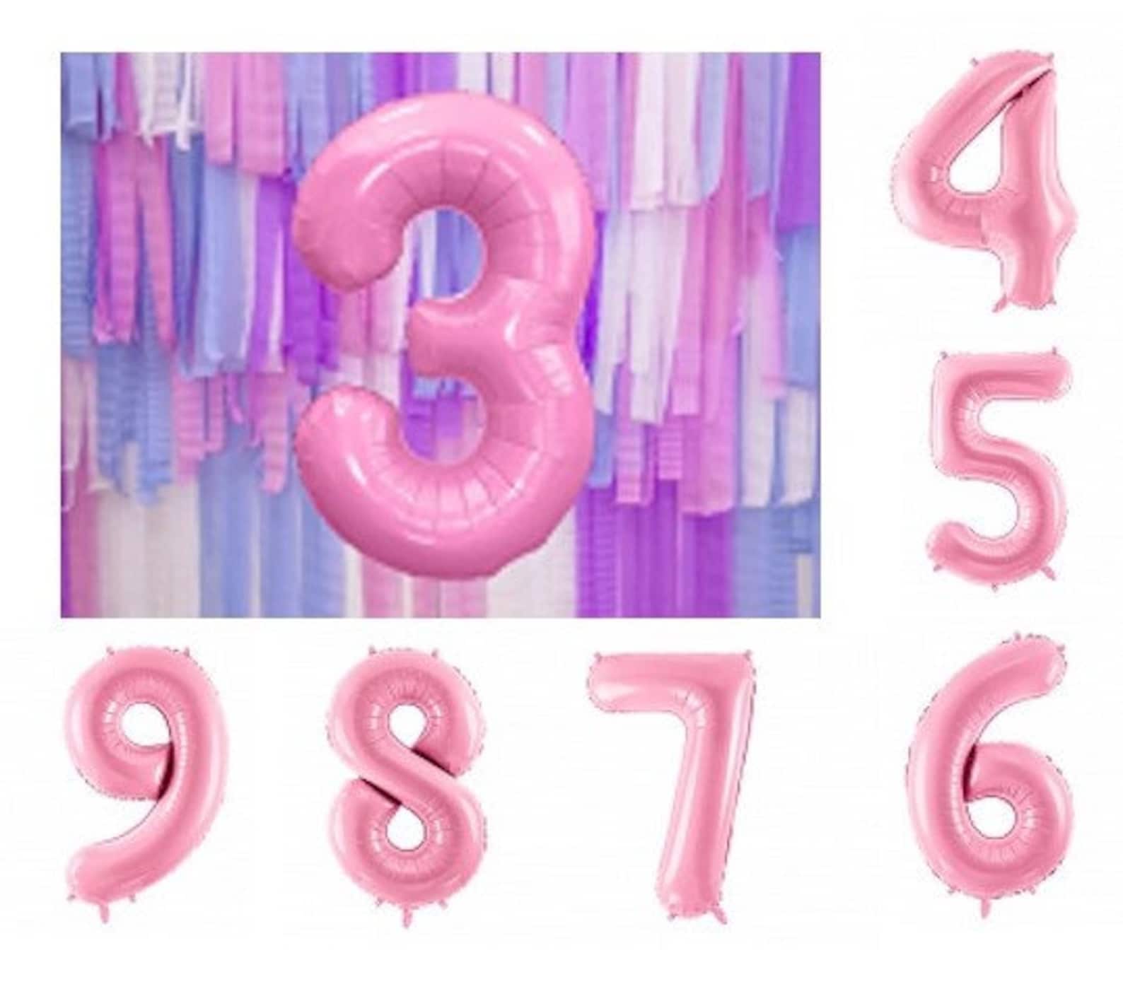 Jumbo Pastel Pink Number Balloon Any Number Number Balloons | Etsy UK