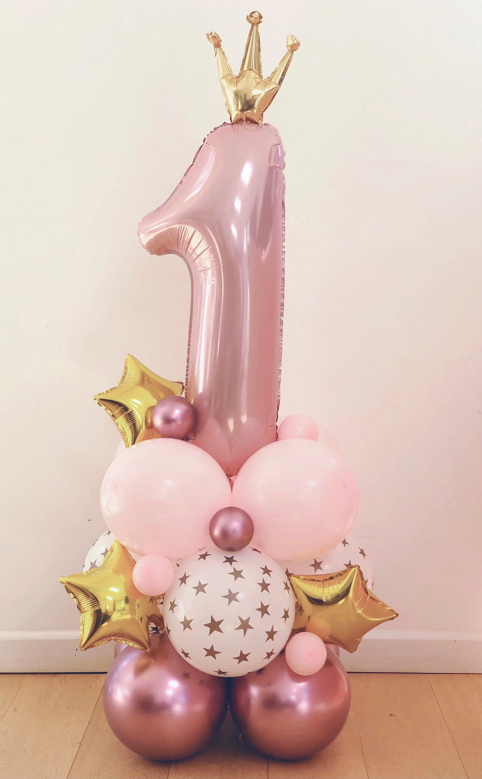 DIY Large 55 Pink Balloon Sculpture 1st Birthday | Etsy