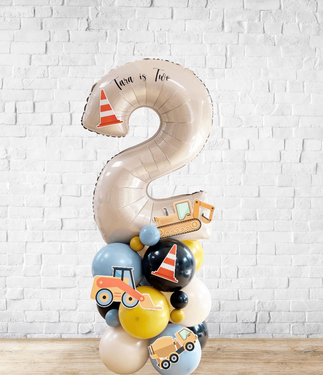 DIY Large 55" Construction Balloon Sculpture, Construction Themed ...