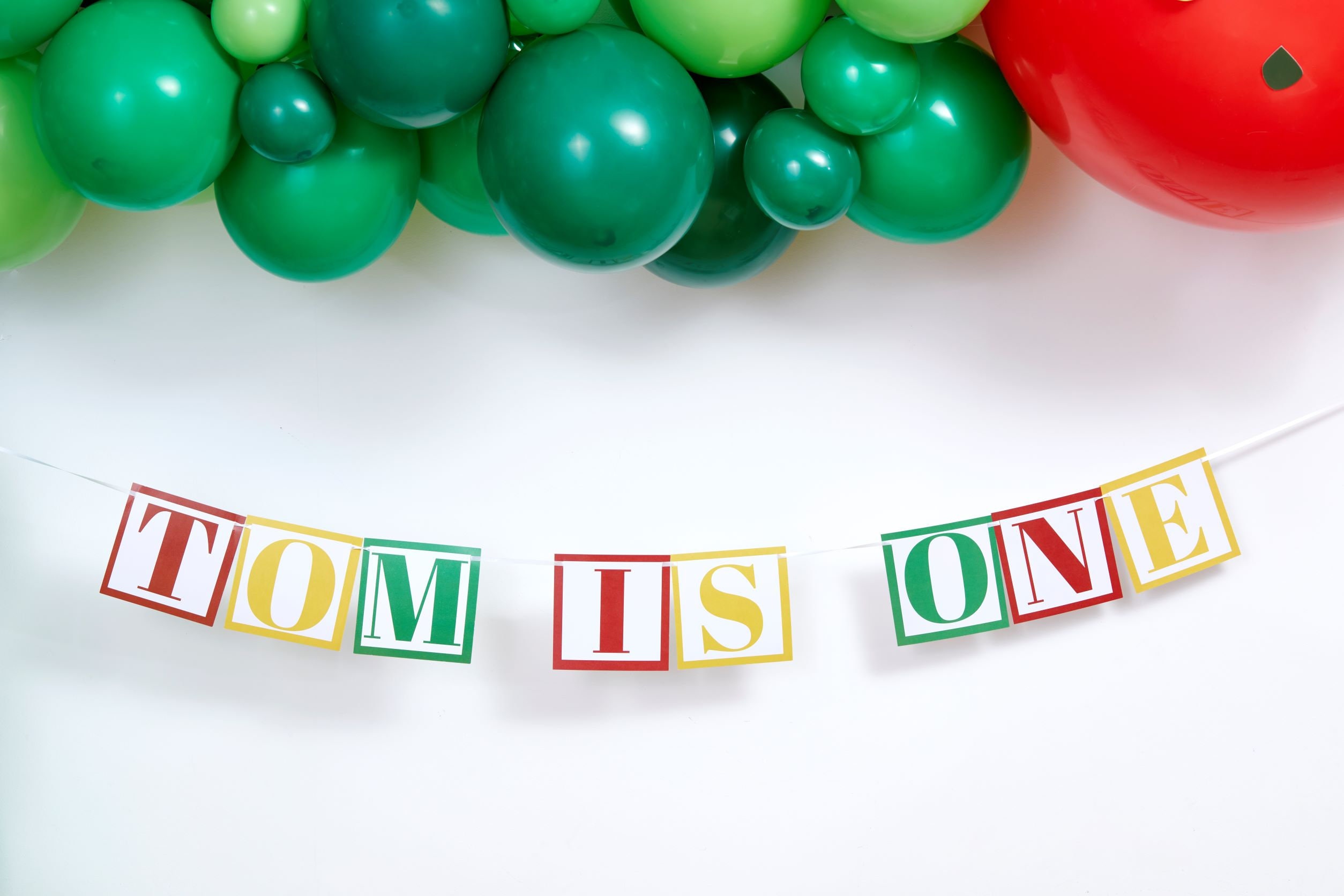 Personalised Baby Block Banner, Any Name, First Birthday Banner, Baby ...