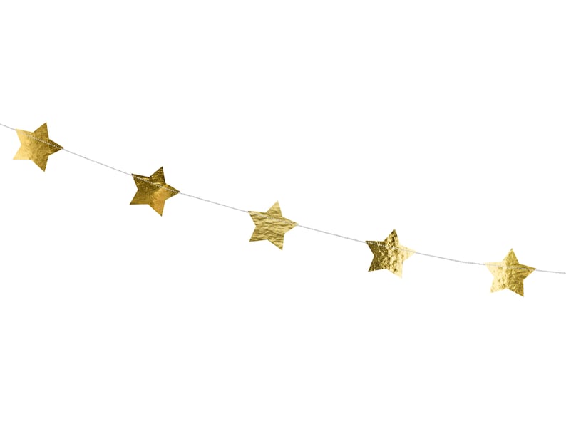 Extra Long Gold Star Banner Gold Stars Banner Twinkle - Etsy UK