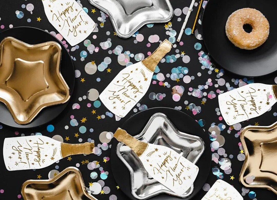 Champagne Bottle Paper Napkins, Pop Fizz Bottle Paper Napkins, Bottle ...