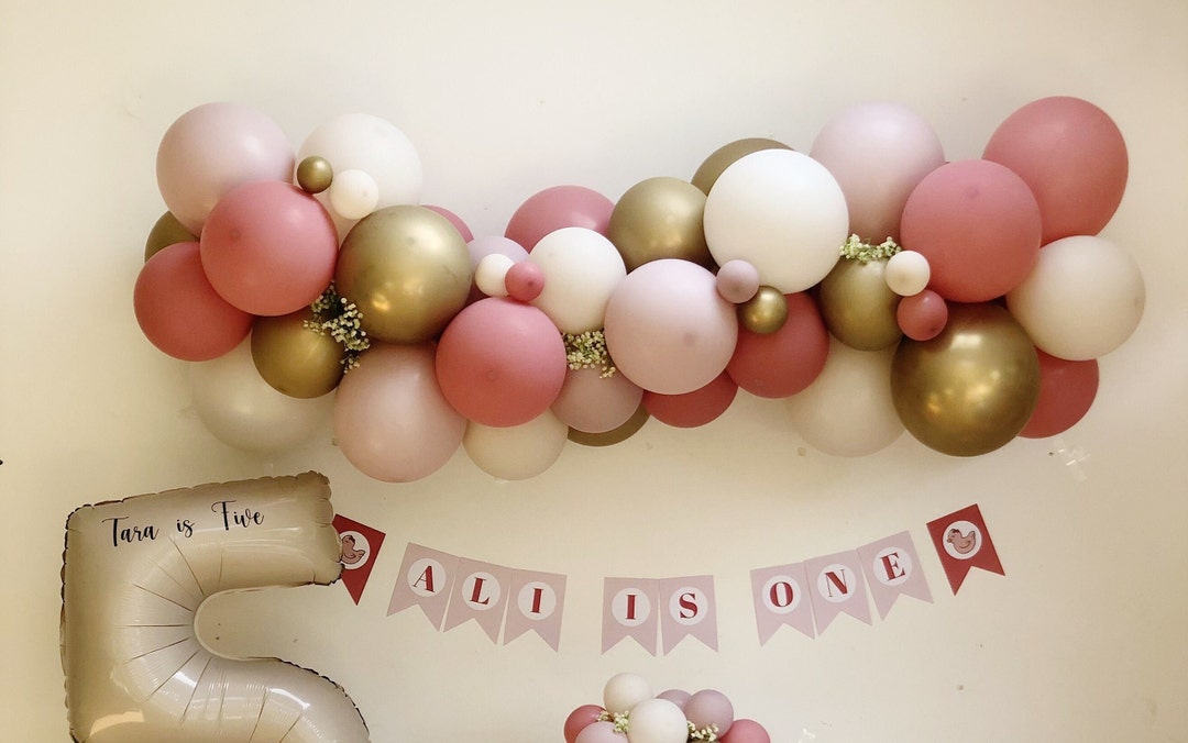 High Quality Dusky Pink and Blush Balloon Arch, Pink Balloon Garland ...