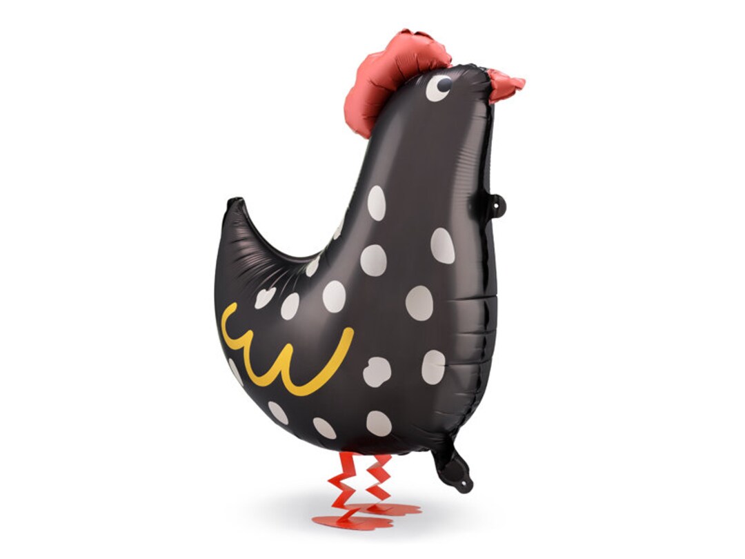 Adorable White or Black Walking Chicken Balloon Farm Kids - Etsy