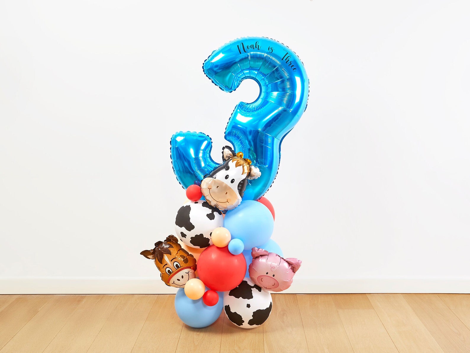 DIY Blue Farm Balloon Sculpture 1.4m/55in Boy's Farm - Etsy
