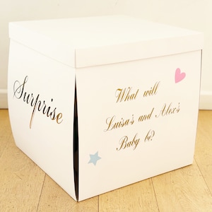 DIY Gender Reveal Box With Balloons, Giant Gender Reveal Box, Gender ...