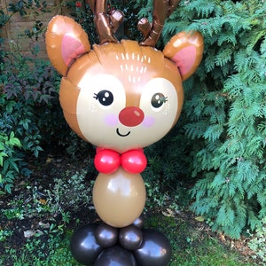 Giant Rudolph Balloon Sculpture, DIY Balloon, Air Only, Rudolph Balloon ...