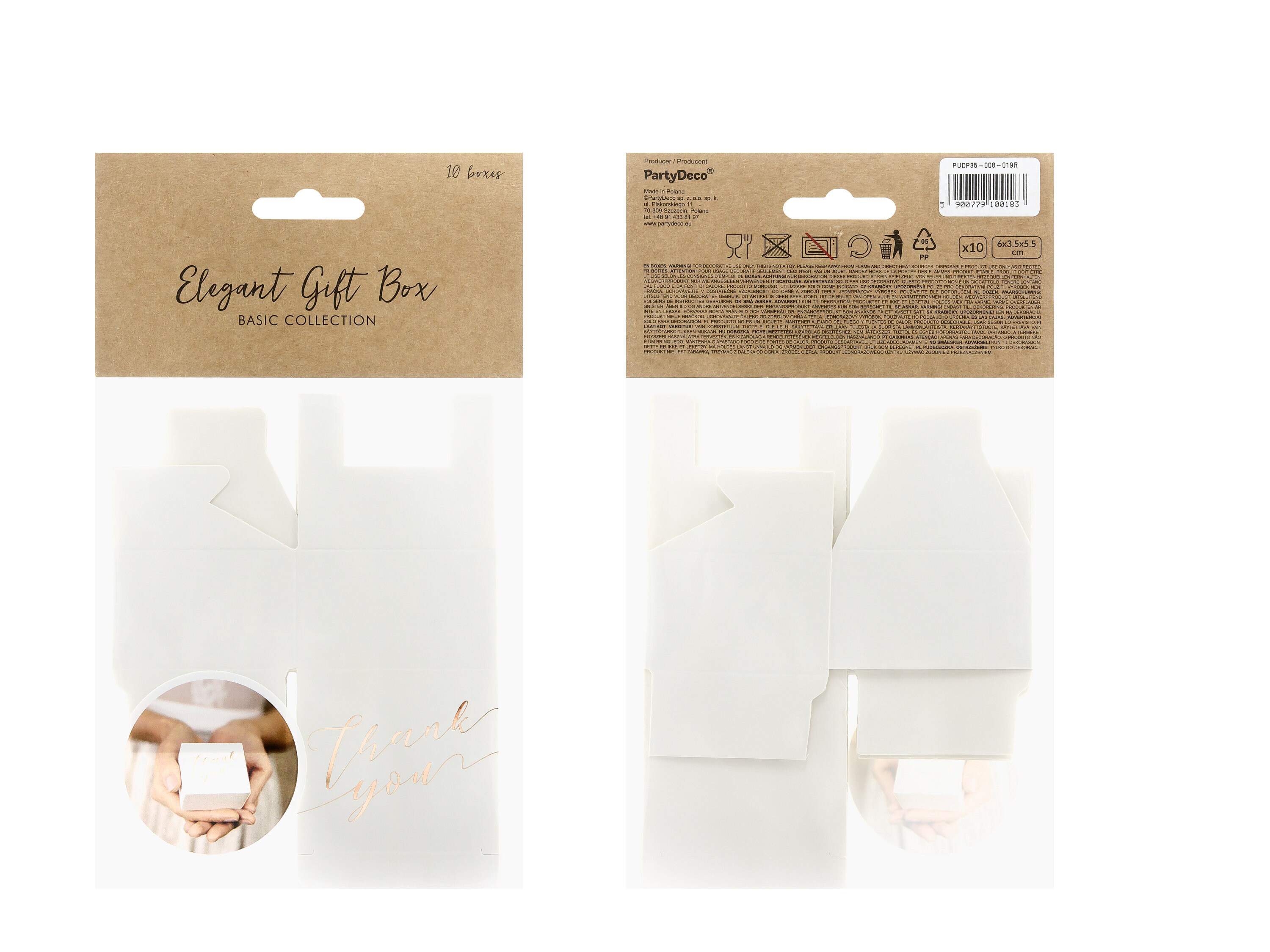 Small Rose Gold Thank You Boxes Set of 10 Rose Gold Thank - Etsy UK