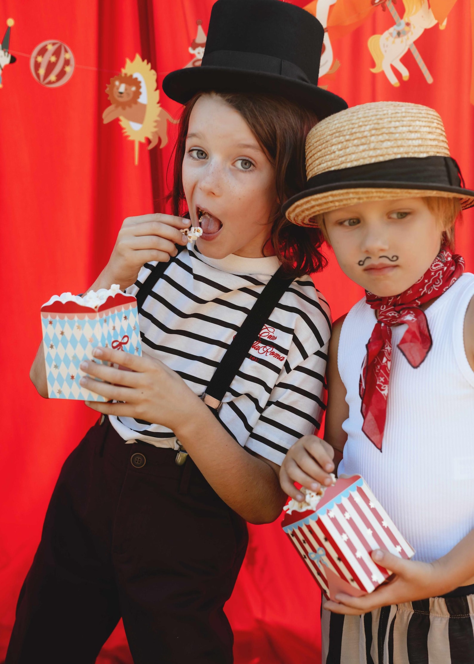 6 Circus Snack Boxes, Circus Popcorn Boxes, Circus Themed Party ...