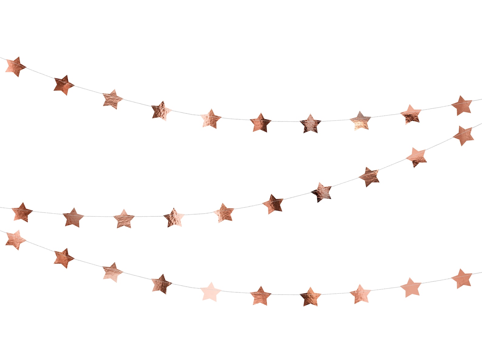Extra Long Rose Gold Star Banner, Rose Gold Stars Banner, Twinkle ...
