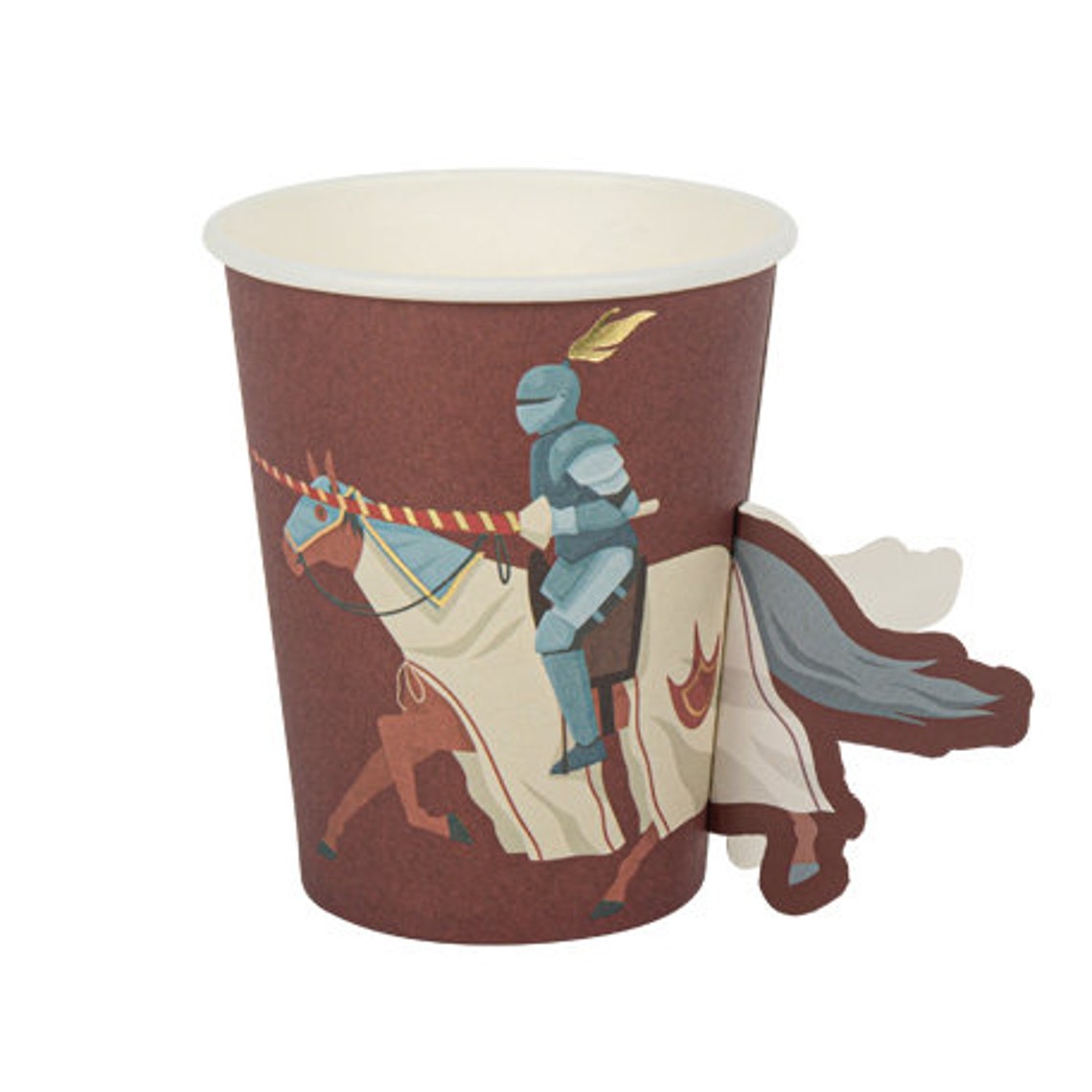 Vintage Knights Paper Cups Set of 8 Medieval Cups With Pop - Etsy
