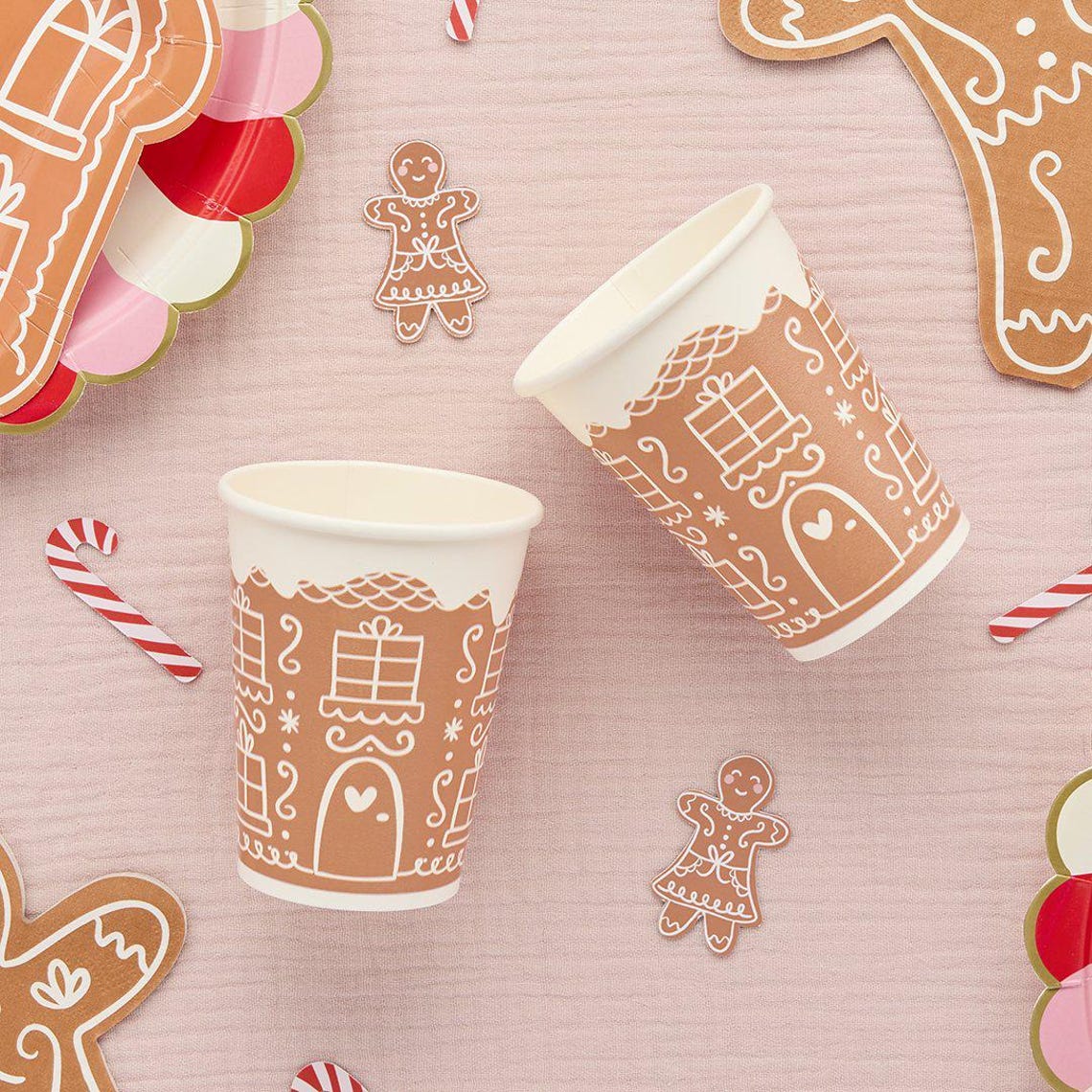 Paper Gingerbread House Garland, 2m/7ft Long, 10cm/4in High ...