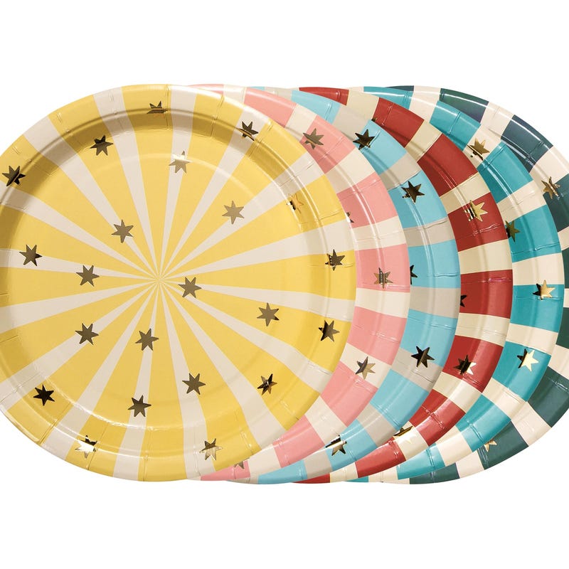 Carnival Paper Plates - Etsy UK