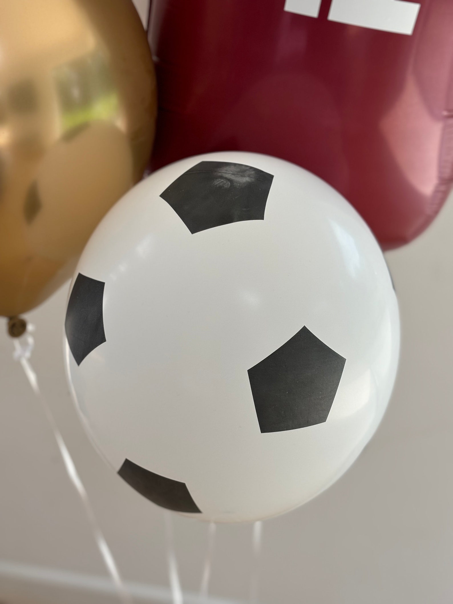 Personalised Football Balloon Set, Uninflated, Football Balloons ...