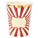 8 Fun Circus Cups With Gold Foiling, Vintage Circus Cups, Circus Themed ...