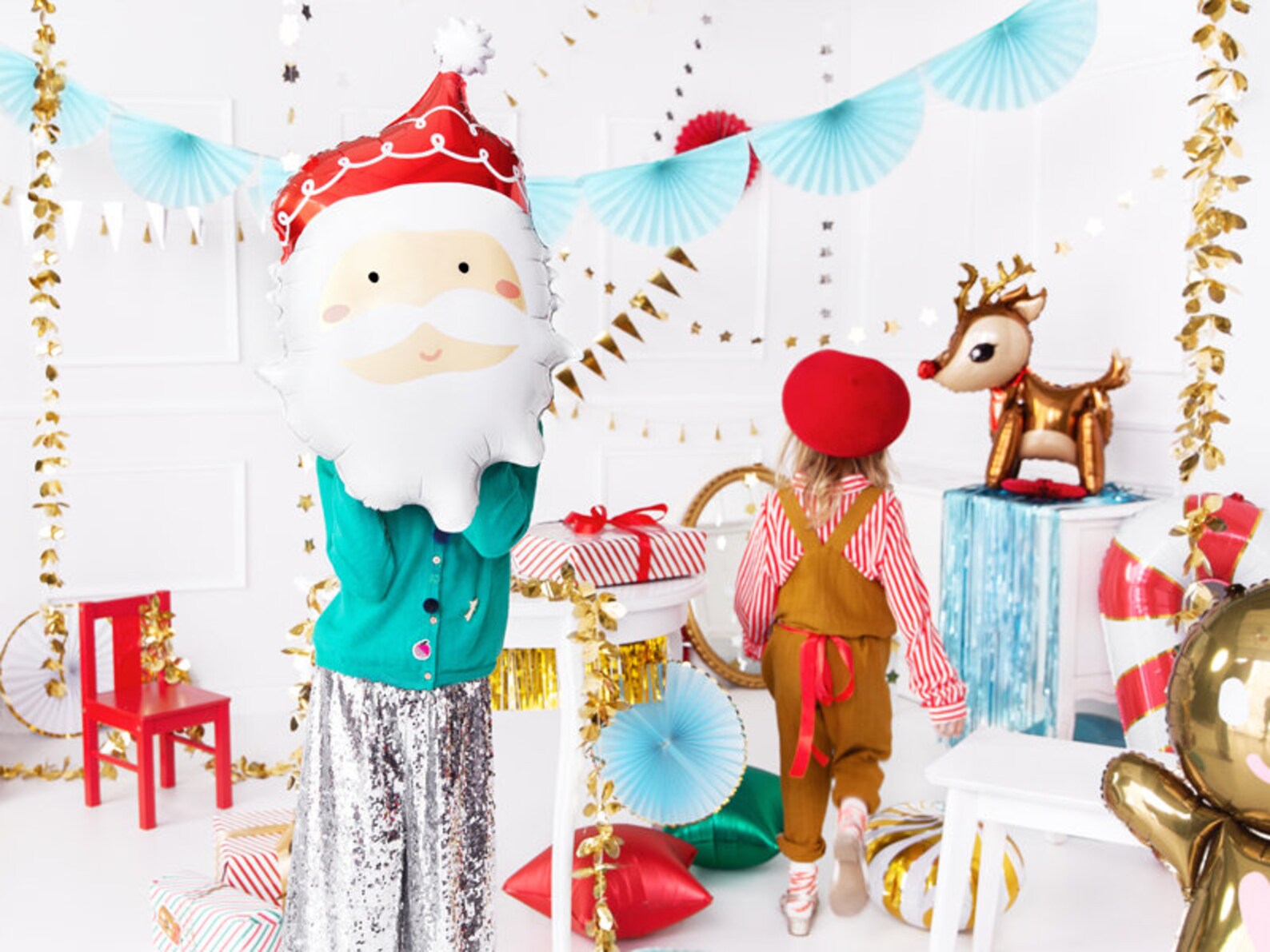 Fun Foil Santa Balloon, Father Christmas Balloon, Christmas Balloon ...