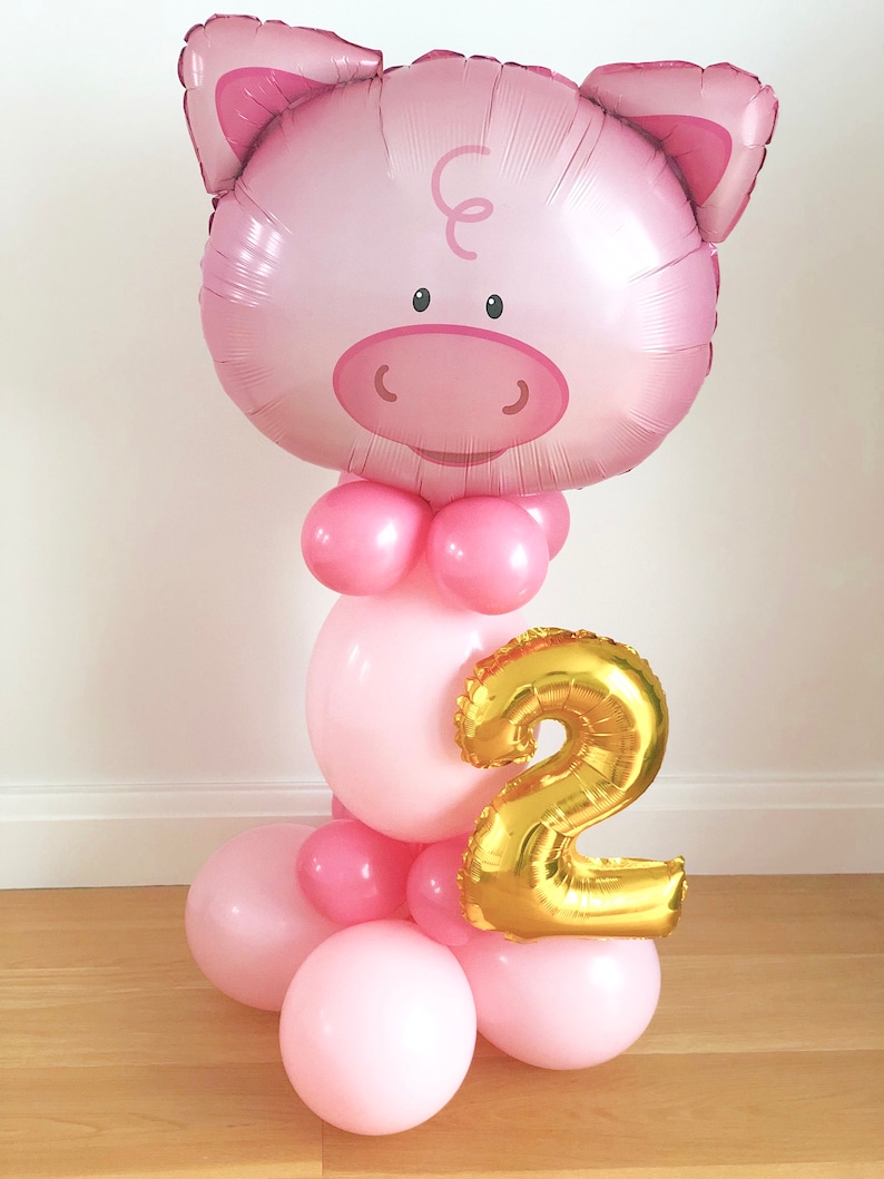 Giant Pig Balloon Sculpture DIY 4.1ft Pig Balloon Display | Etsy