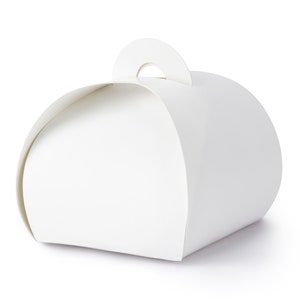 White Paper Boxes, Set of 10, White Gift Boxes, Wedding Favour Boxes ...