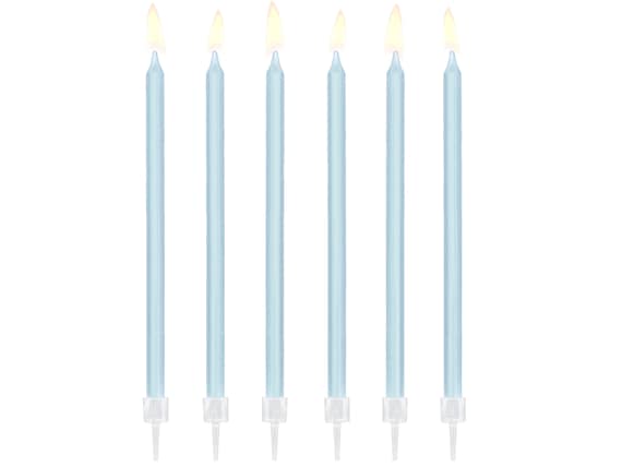 Single Blue Birthday Candle