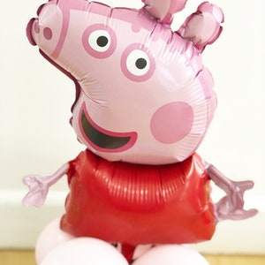 DIY Mini Peppa Pig Balloon Sculptures, Peppa Pig or George Pig, Peppa ...