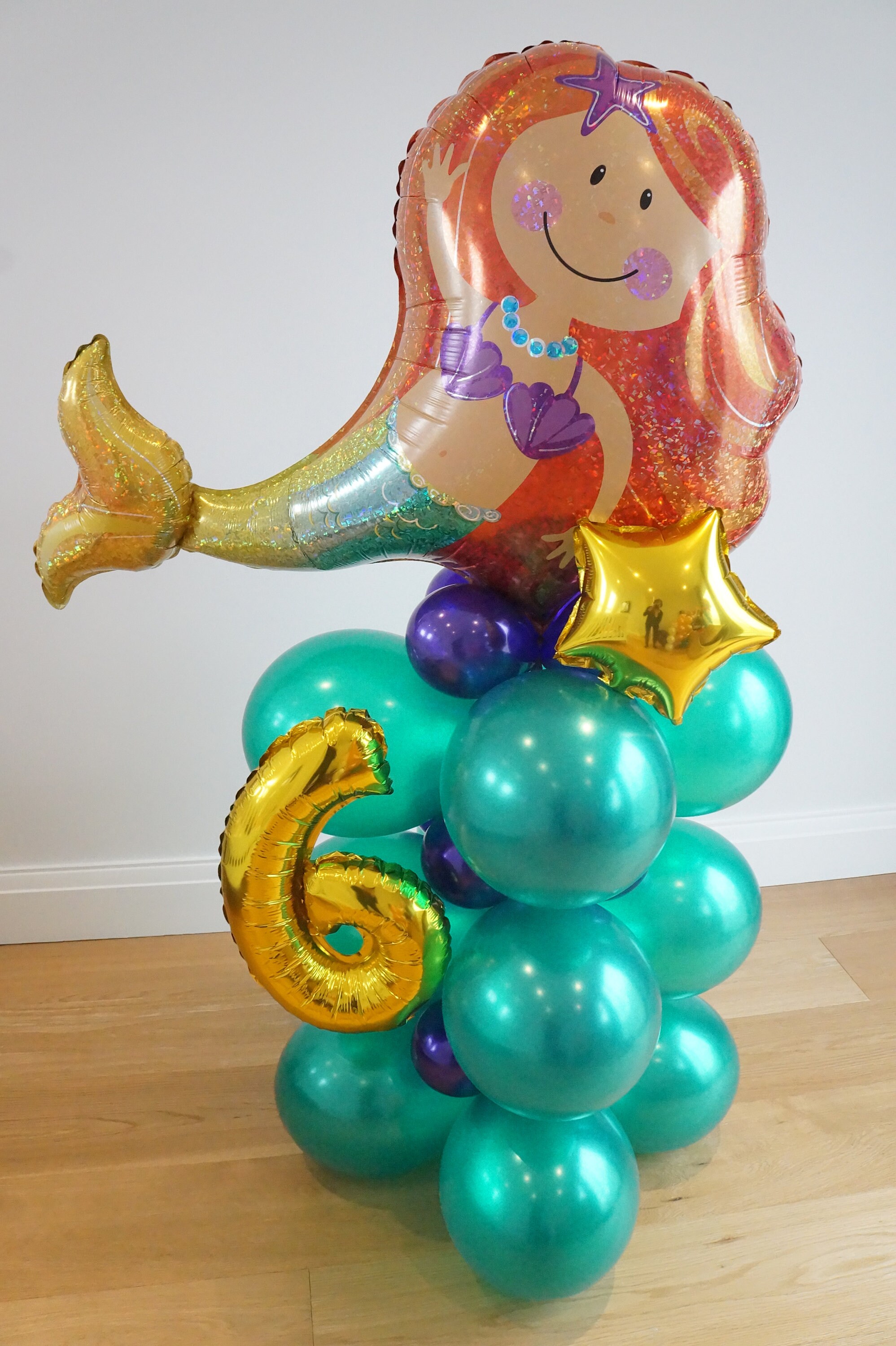 Giant Mermaid Balloon - DIY 4.4ft Mermaid Balloon Display - Diy Kit ...