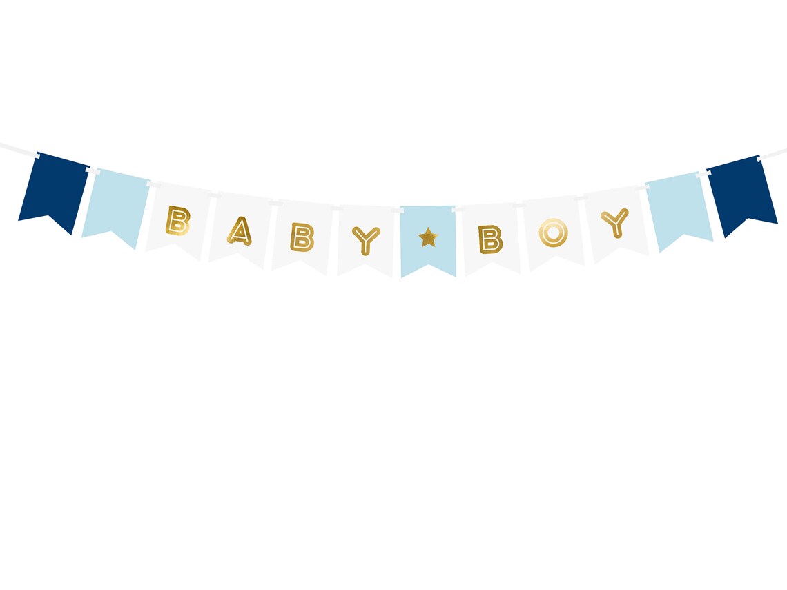 Blue Baby Boy Banner Blue Baby Shower Banner It's a Boy - Etsy UK