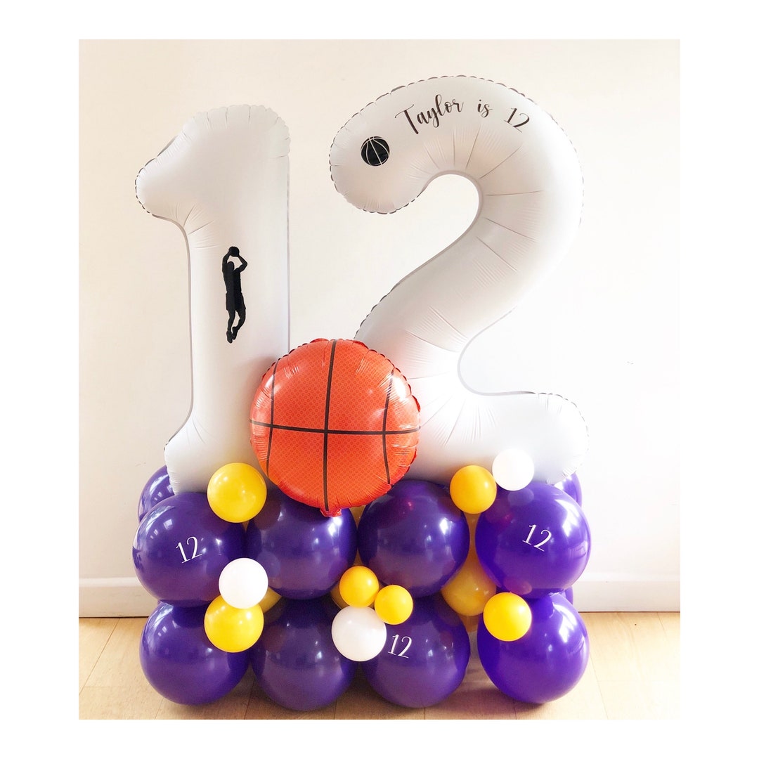 Luxurious Basketball Balloon Sculpture, Basketball Balloon Stack ...