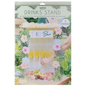 Hawaiian Tiki Bar Drinks Stand With Grazing Board, Birthday Party ...