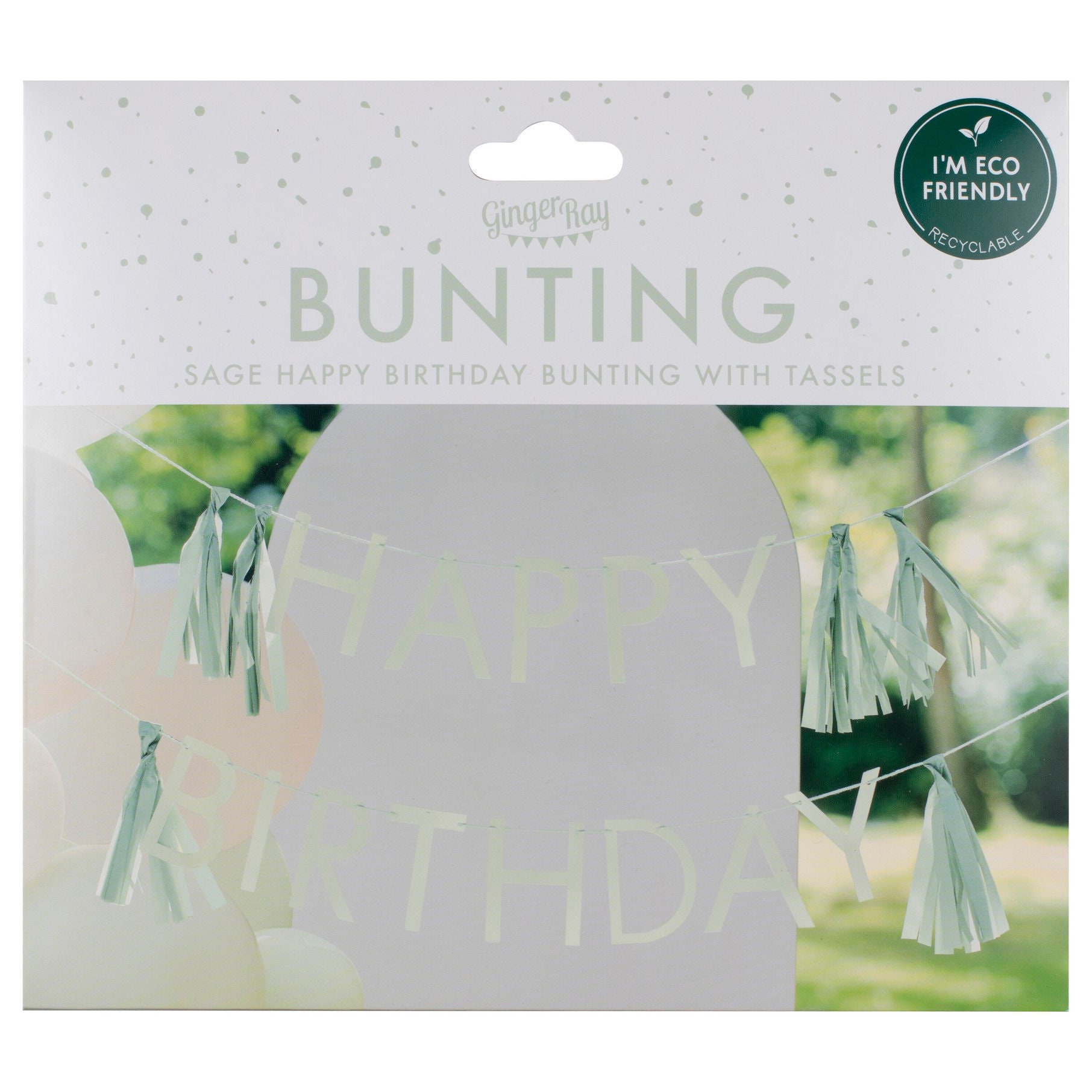 Sage Green Happy Birthday Bunting With Tassels Happy Birthday - Etsy UK