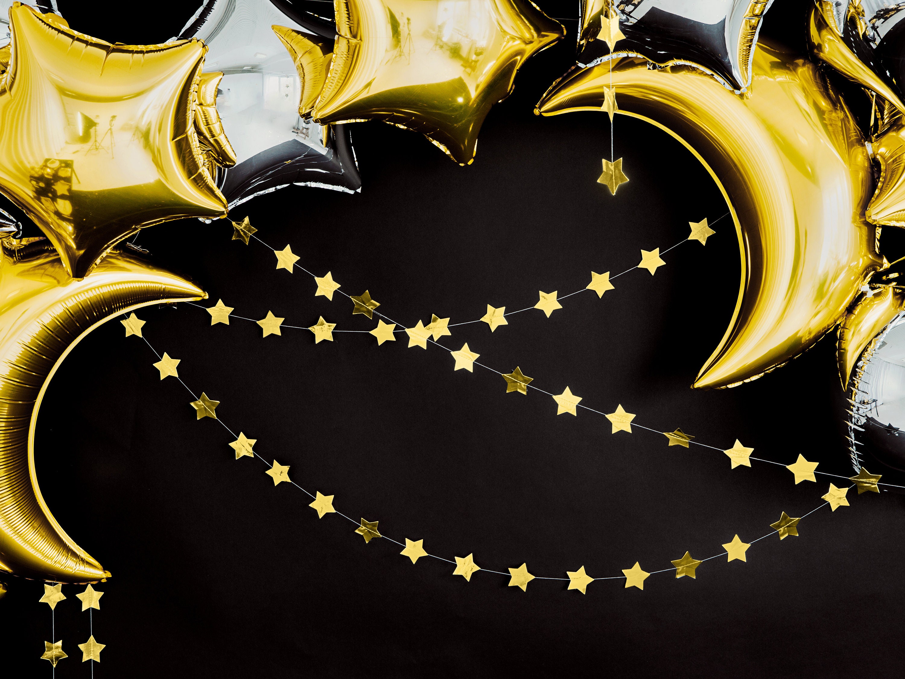 Extra Long Gold Star Banner Gold Stars Banner Twinkle - Etsy UK