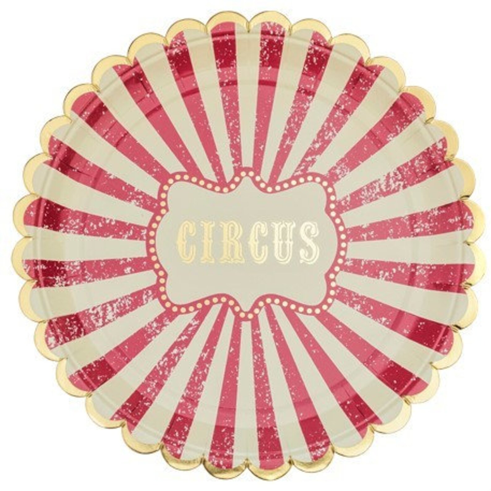 8 Vintage Circus Plates With Gold Foiling Vintage Circus - Etsy