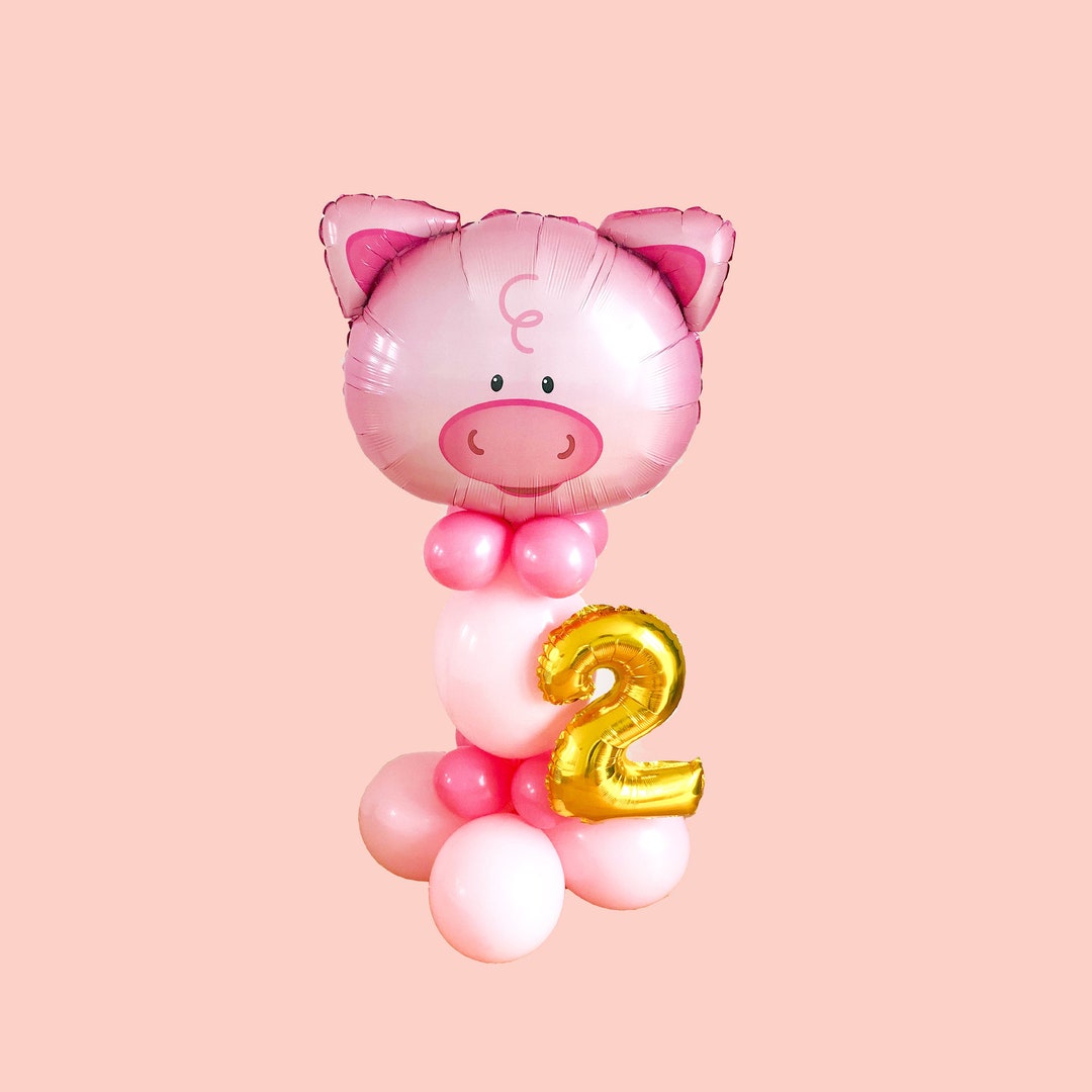 Giant Pig Balloon Sculpture - DIY 4.1ft Pig Balloon Display - DIY Kit ...