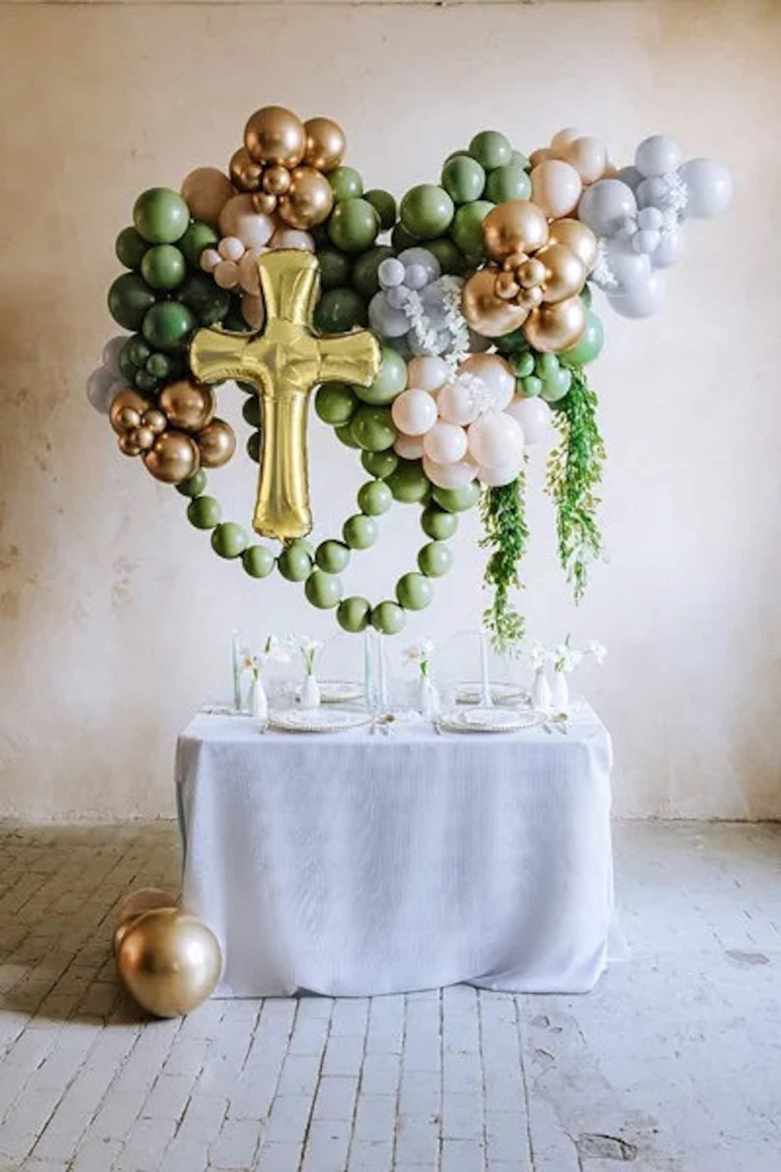 Gold Cross Foil Balloon, Communion Balloon, First Communion Foil ...