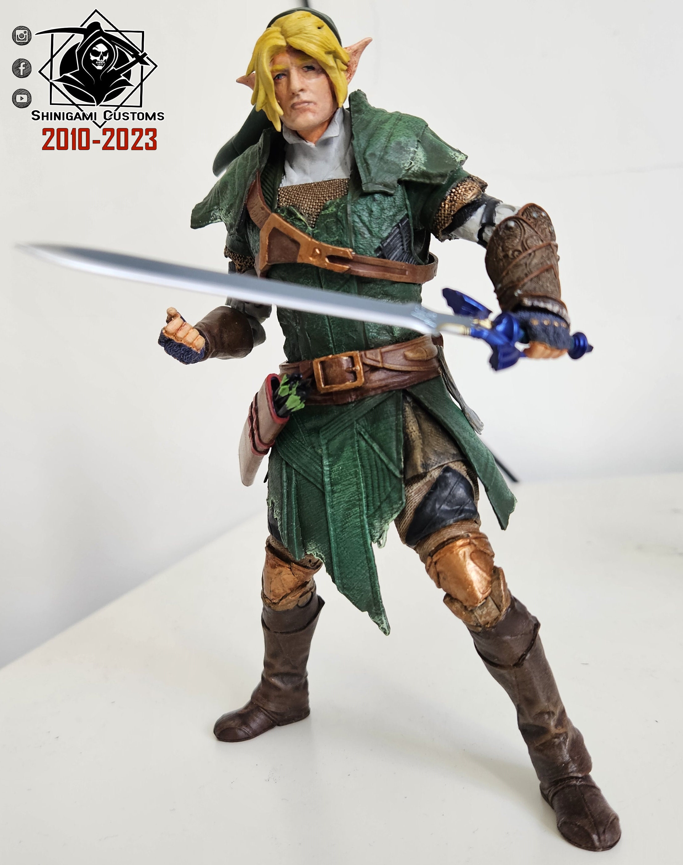 Link Legend of Zelda Custom Action Figure by Shinigami Customs 3d ...