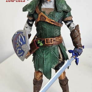 Link Legend of Zelda Custom Action Figure by Shinigami Customs 3d ...