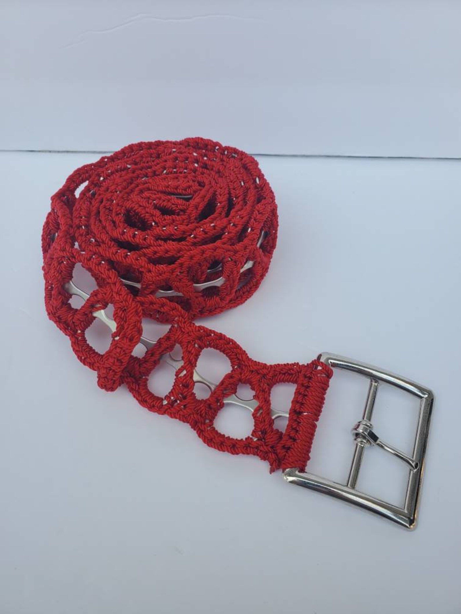 Red Belt, Crochet Belt, Eco Friendly Gifts, Zero Waste Gifts ...