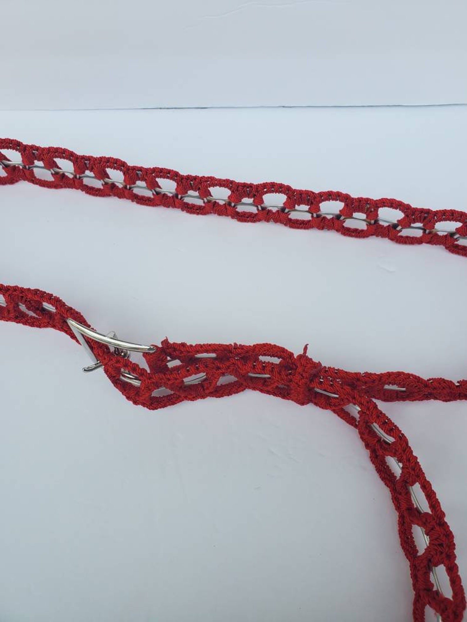 Red Belt, Crochet Belt, Eco Friendly Gifts, Zero Waste Gifts ...
