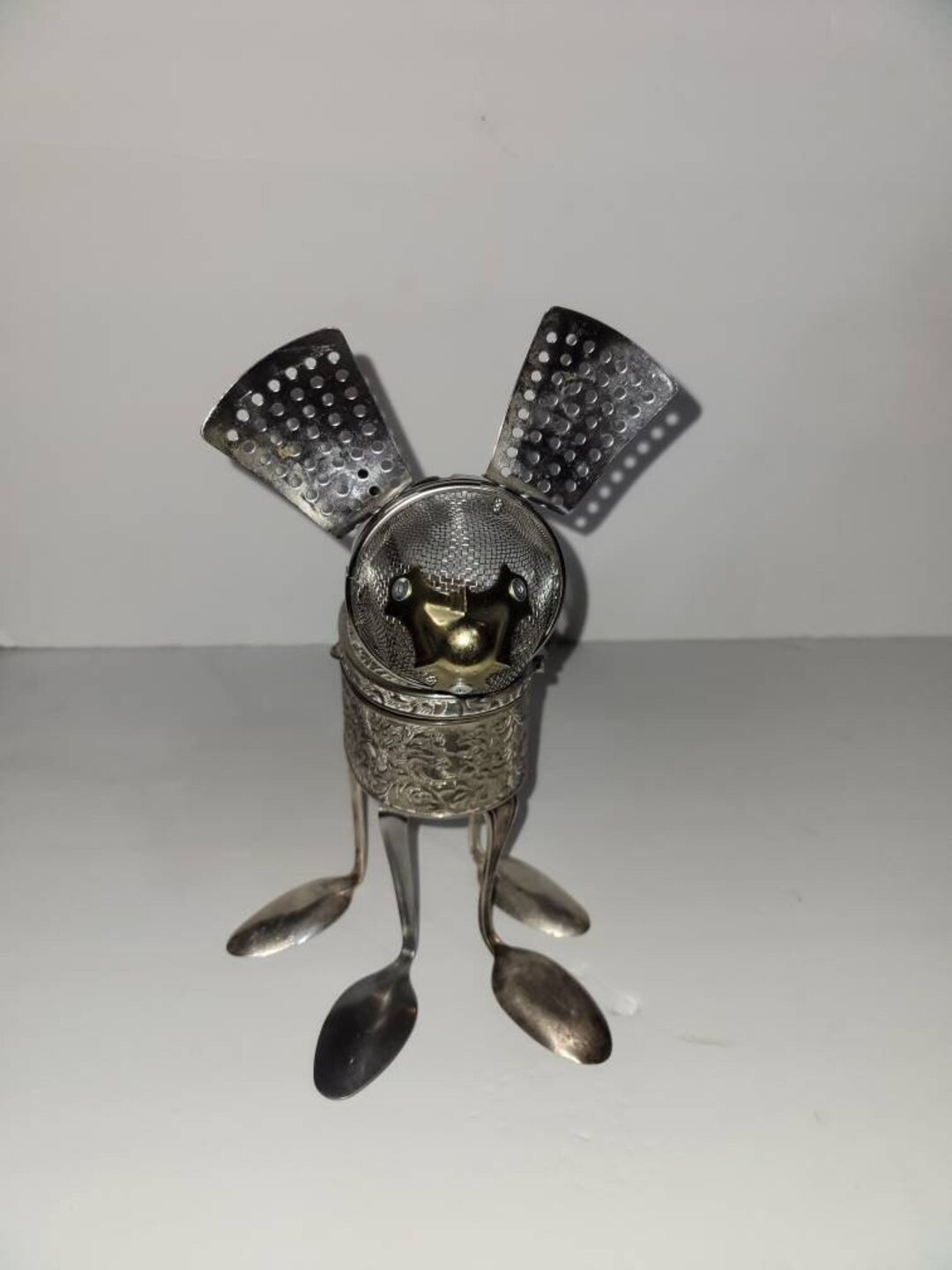 Found Object Robot Sculpture, Assemblage Art, Steampunk Sculpture, Junk ...