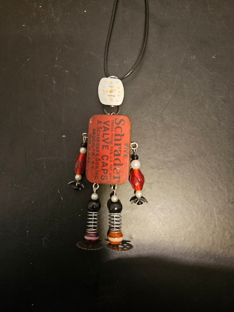 Robot Necklace, Robot Gifts, Auto Lover Gift, Unique Gift for Dad ...
