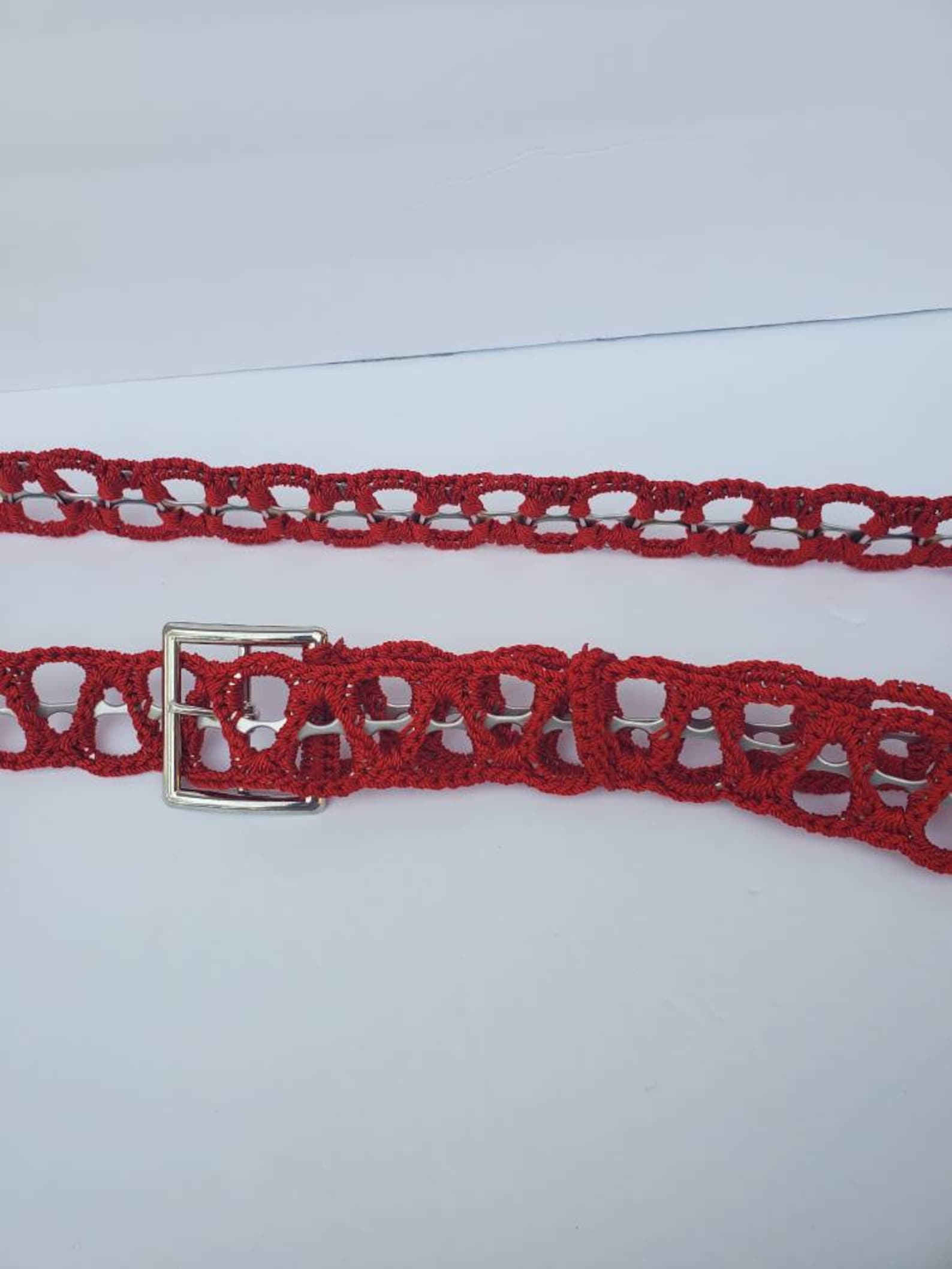 Red Belt, Crochet Belt, Eco Friendly Gifts, Zero Waste Gifts ...