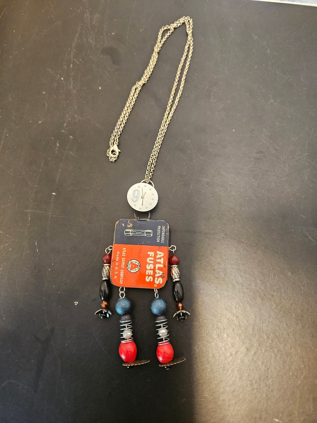 307 Robot Necklace, Robot Gifts, Auto Lover Gift, Unique Gift for Him ...
