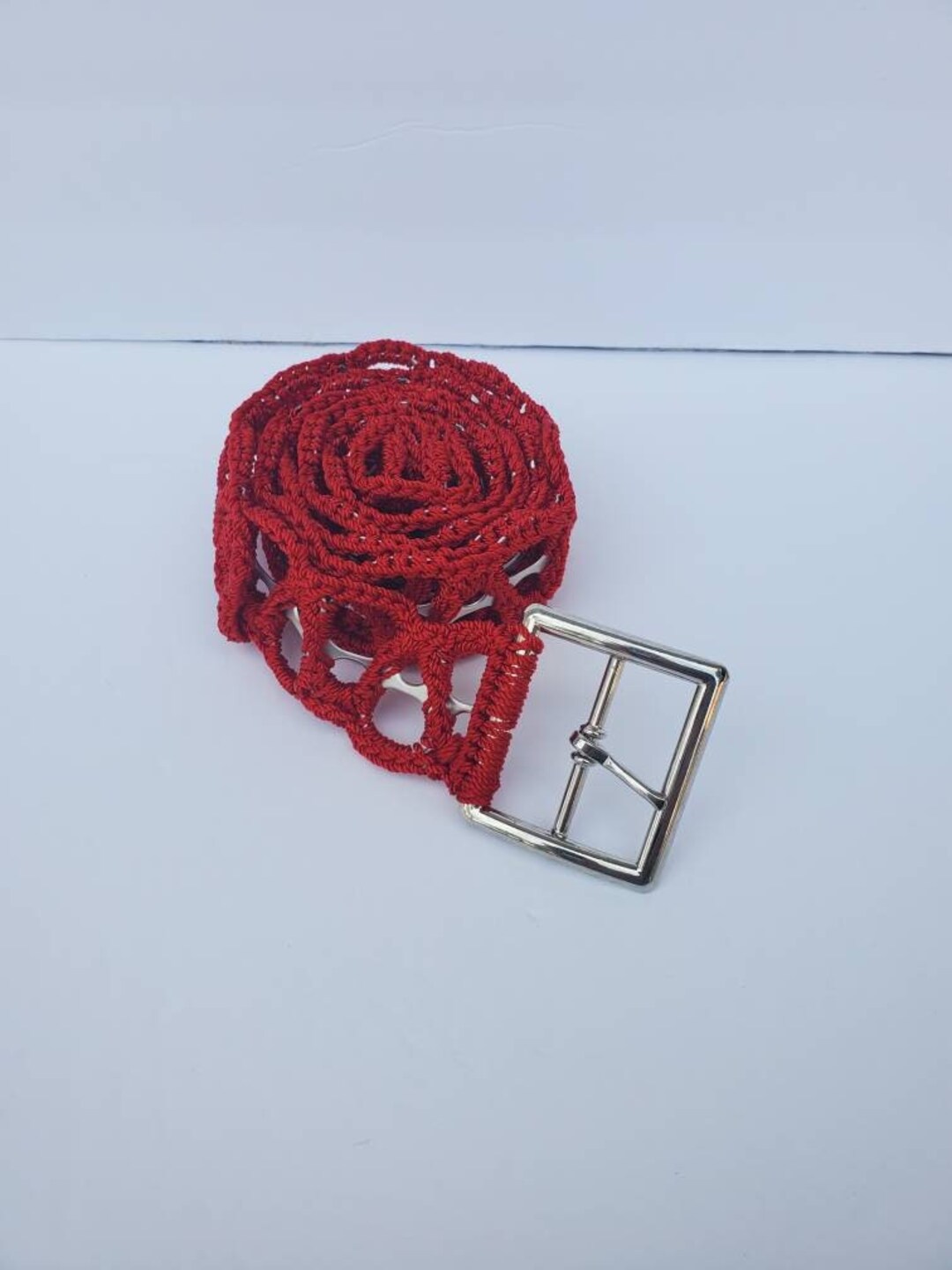Red Belt, Crochet Belt, Eco Friendly Gifts, Zero Waste Gifts ...