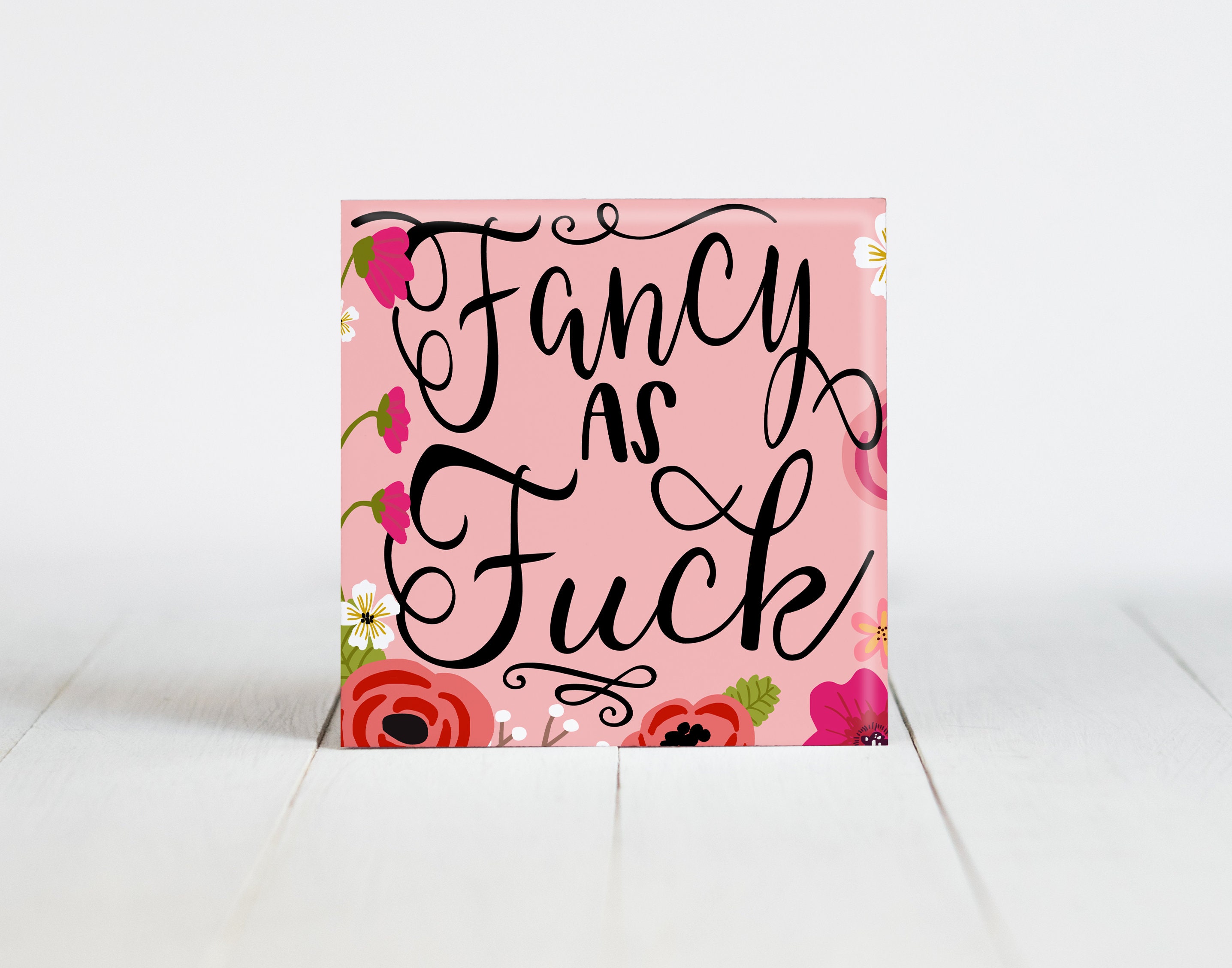 Funny Coasters for Women / Snarky Coasters / Curse Word - Etsy