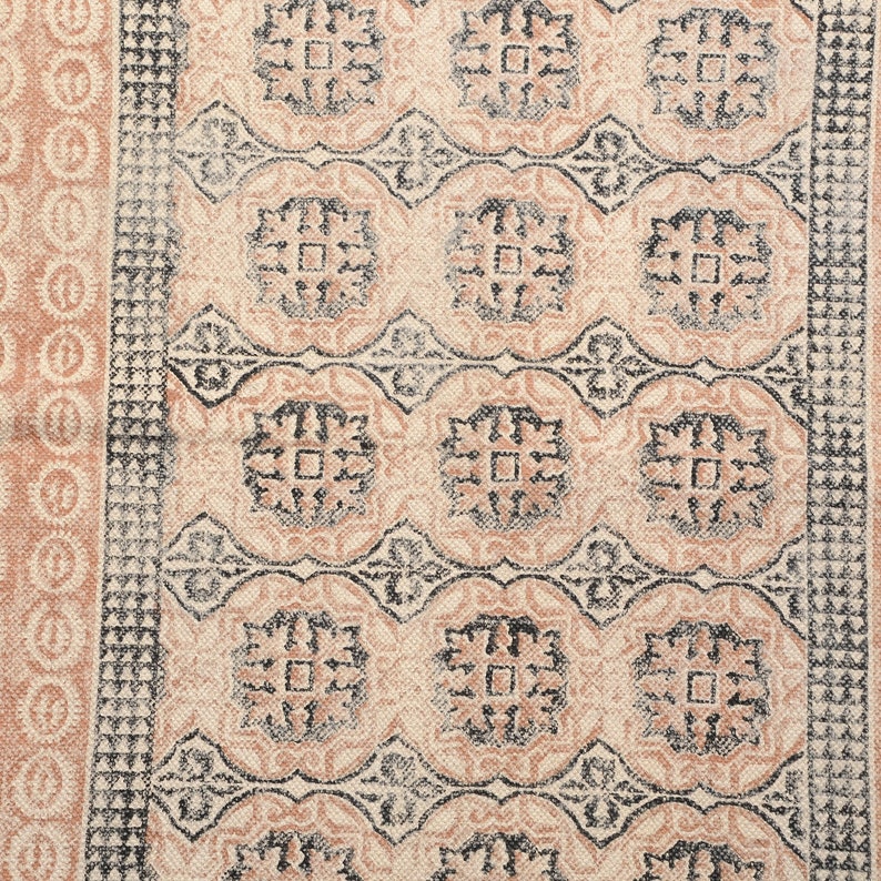 3X5 FEET Block Printed Area Rug - Etsy